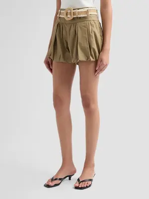 Cara Cara Ray Belted Bubble Shorts
