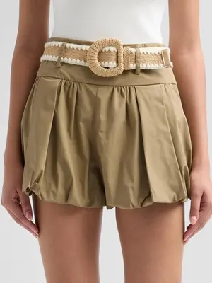 Cara Cara Ray Belted Bubble Shorts