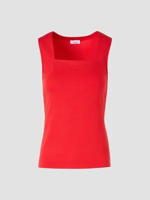 Akris Stretch Jersey Sleeveless Top - Red