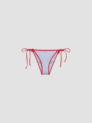 Prada Interlock Jersey Bikini Bottom - Blue