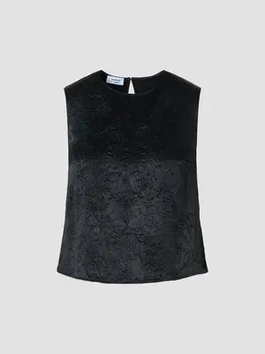 Akris Textured Crewneck Tank
