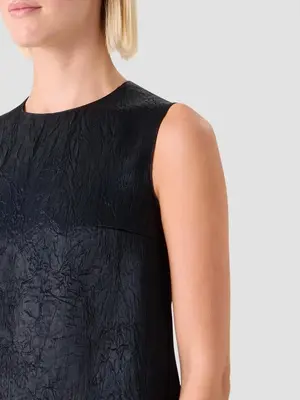 Akris Textured Crewneck Tank
