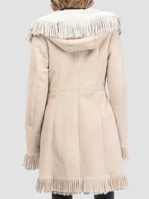 Gorski Shearling Lamb Parka With Fringes