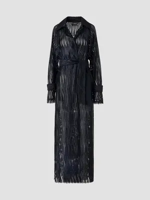 Akris Estelle Techno-wave Guipire Coat