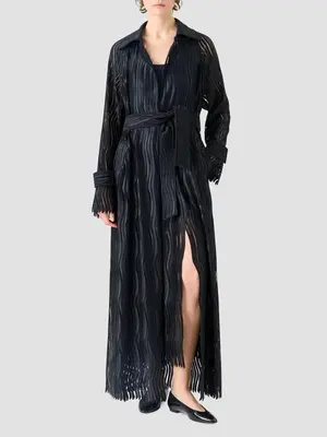 Akris Estelle Techno-wave Guipire Coat
