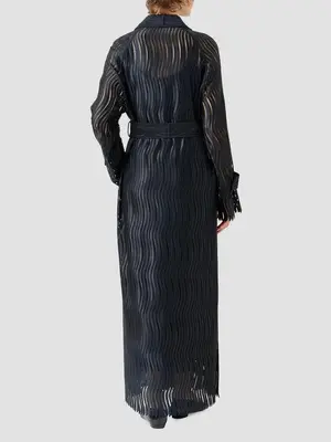Akris Estelle Techno-wave Guipire Coat