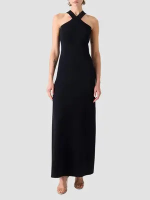 Akris Sleeveless Knit Halter Midi-dress