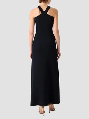 Akris Sleeveless Knit Halter Midi-dress