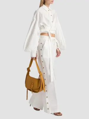 Zimmermann Story Side-button Cotton Track Pants