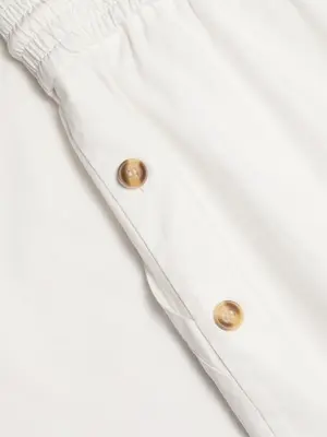 Zimmermann Story Side-button Cotton Track Pants