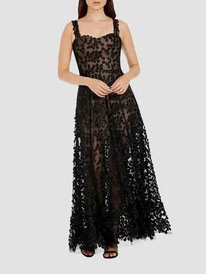 Dress The Population Anabel Floral Embroidered Maxi Dress