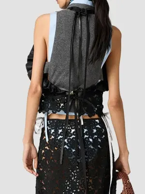 Miu Miu Macramé Pinafore Top