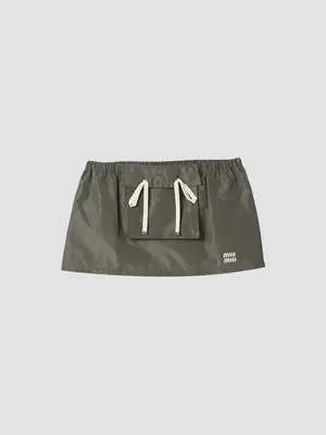 Miu Miu Technical Fabric Mini Skirt
