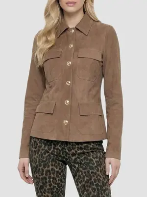 Gorski Select Metis Suede Jacket - Camel