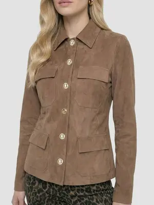 Gorski Select Metis Suede Jacket - Camel