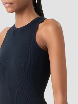 Akris Rib-knit Silk-cotton Tank