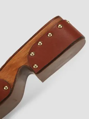 Zimmermann Alight 40mm Studded Leather Platform Mules