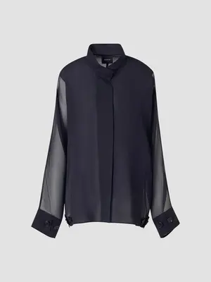 Akris Silk Organza Oversized Shirt