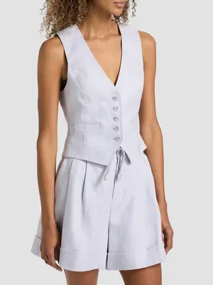 Zimmermann Luna Linen Vest
