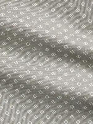 Ralph Lauren Purple Label Diamond Silk Tie - Gray