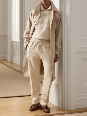 Ralph Lauren Purple Label Cotton-cashmere Polo Sweatshirt