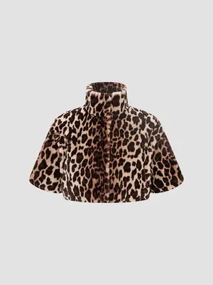 LYLA GRANT Sheared Bolero Coat