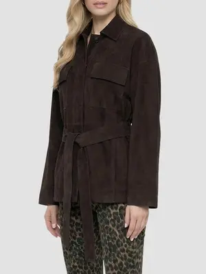 Gorski Select Metis Suede Jacket, Belt