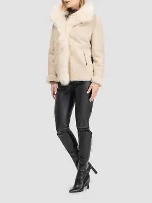 Gorski Merino Toscana Lamb Jacket - Ivory