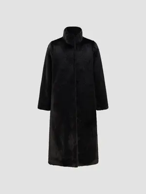 LYLA GRANT Mink Reversible Coat - Black