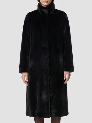 LYLA GRANT Mink Reversible Coat - Black