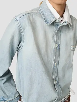 Miu Miu Washed Denim Shirt