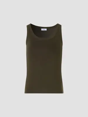 Akris Fitted Cotton Tank