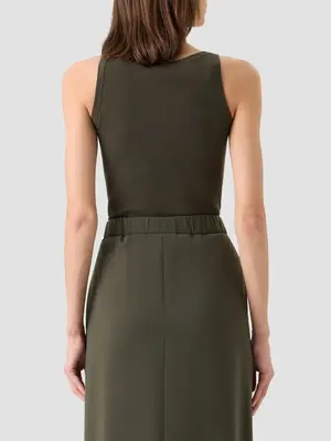Akris Fitted Cotton Tank