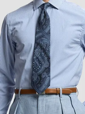 Ralph Lauren Purple Label Paisley Silk Neck Tie