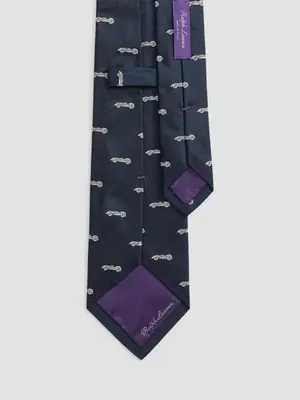 Ralph Lauren Purple Label Race Car Silk Tie