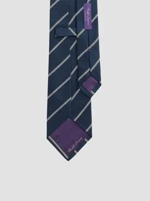 Ralph Lauren Purple Label Stripe Silk Tie