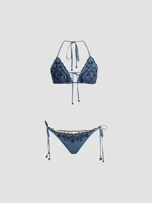 Zimmermann Aster Embroidered Bikini