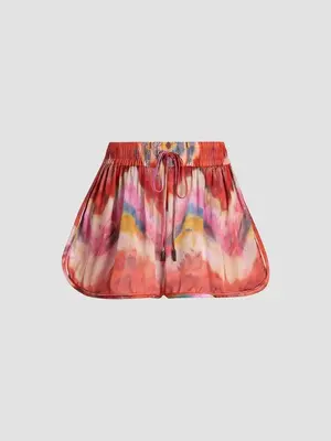 Zimmermann Alchemy Printed Silk Relaxed-fit Shorts