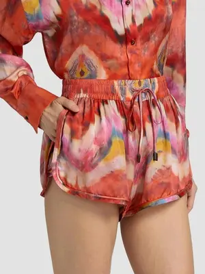 Zimmermann Alchemy Printed Silk Relaxed-fit Shorts