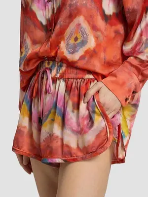 Zimmermann Alchemy Printed Silk Relaxed-fit Shorts