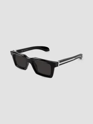 Alexander McQueen Skull Hardware 60mm Square Sunglasses - Black