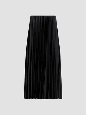 JASON WU Crepe Satin Pleated Midi-skirt