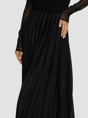JASON WU Crepe Satin Pleated Midi-skirt