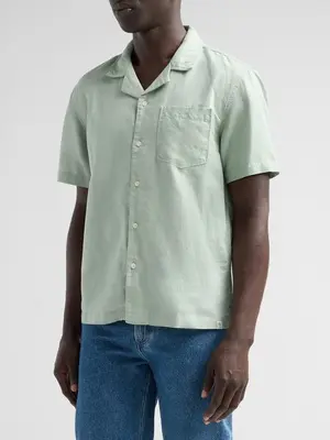 Ag Foster Linen-cotton Camp Shirt