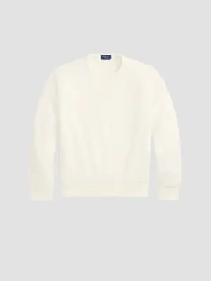 Polo Ralph Lauren Waffle-knit Sweatshirt - Trophy Cream
