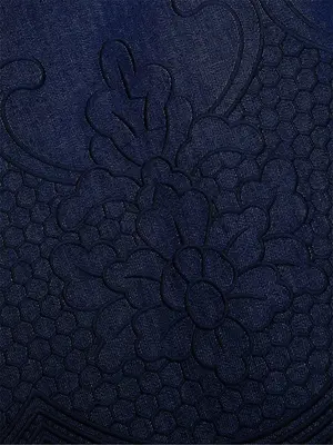 Zimmermann Mahon Broderie Denim Midi-dress