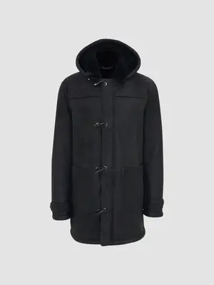 Gorski Embossed Merino Shearling Lamb Jacket - Black