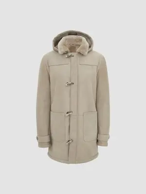 Gorski Embossed Merino Shearling Lamb Jacket - Latte