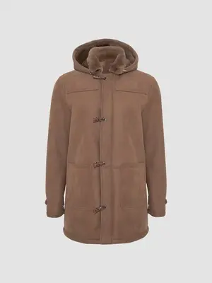 Gorski Embossed Merino Shearling Lamb Jacket - Whiskey