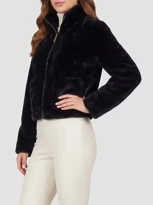 Gorski Merino Shearling Lamb Coat - Black